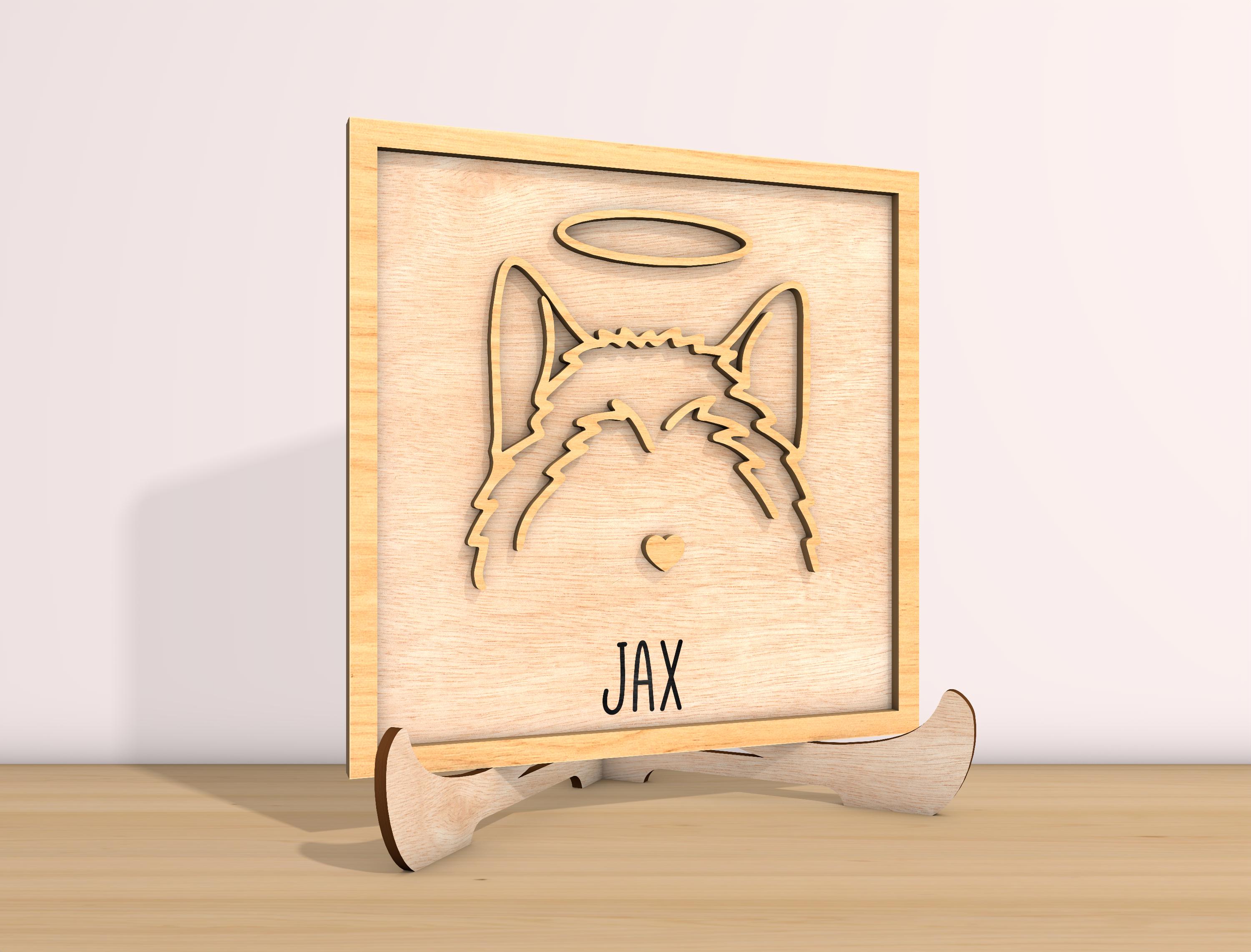 Dog Memorial Frame, Dog Collar Holder, Custom Plaques, Memorial Frame ...