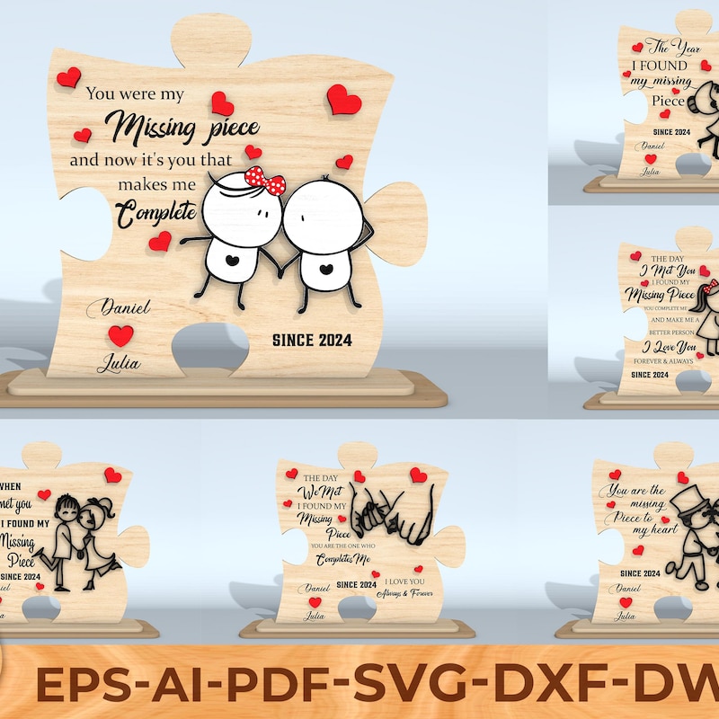 Romantic Puzzles for Couples - Etsy