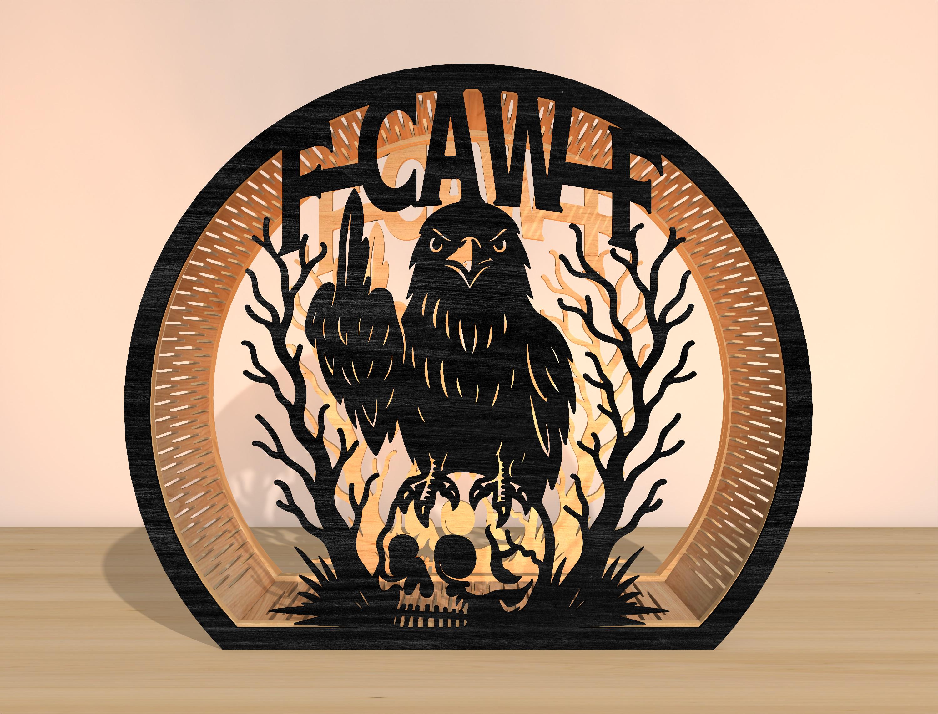 Chicken & Crow Layered SVG: Farm Animal 3D Wood Sign (digital File) - Etsy
