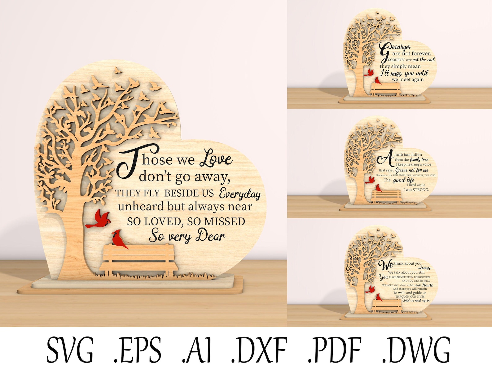 Personalized Memorial Sign SVG Bundle: Laser Cut Files (digital ...