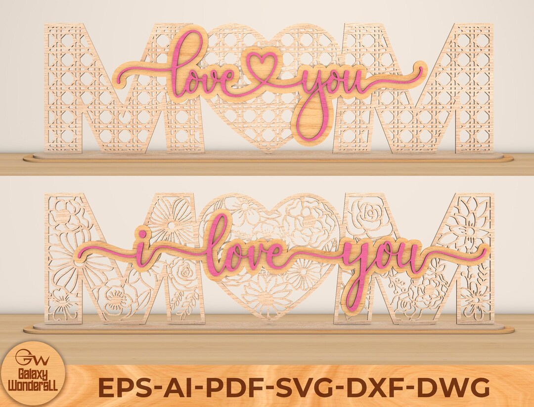 Mom Sign SVG, Mother‘s Day Stand Svg File, Mother’s Day Gift, Mom ...