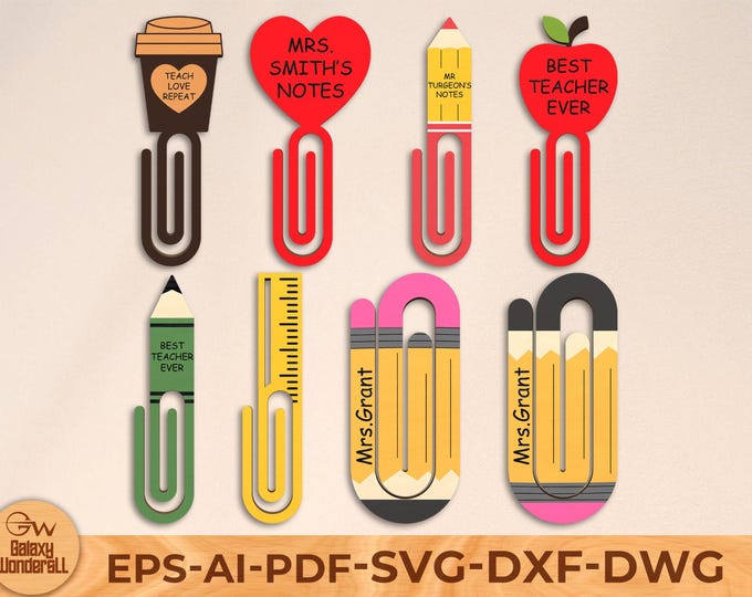 Teacher SVG Bundle 6 Products and 20 Total Designs| Teacher Gift SVG ...