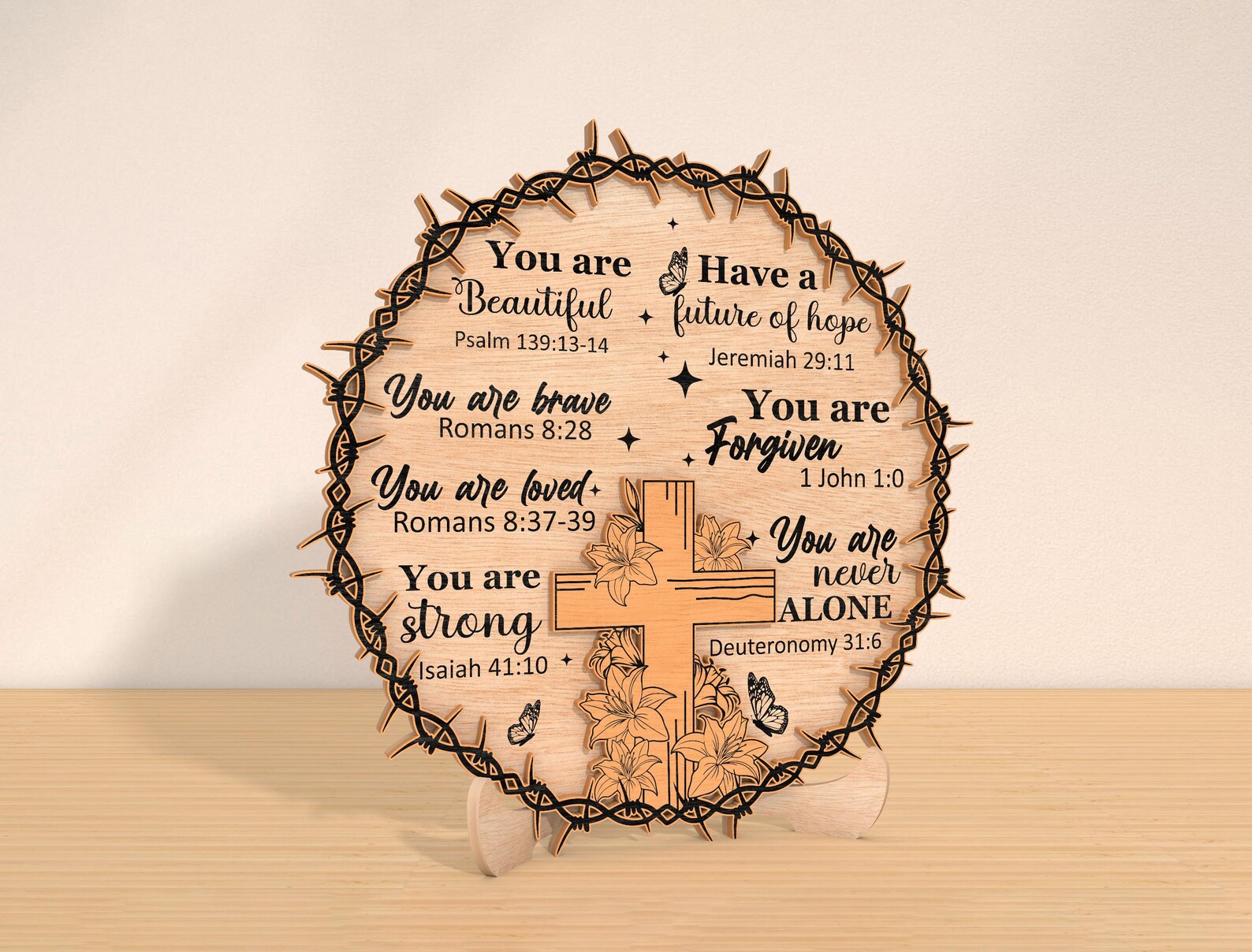 Religious Cross Sign SVG, Faith Svg, Bible Quote Svg, Laser Cut Files ...