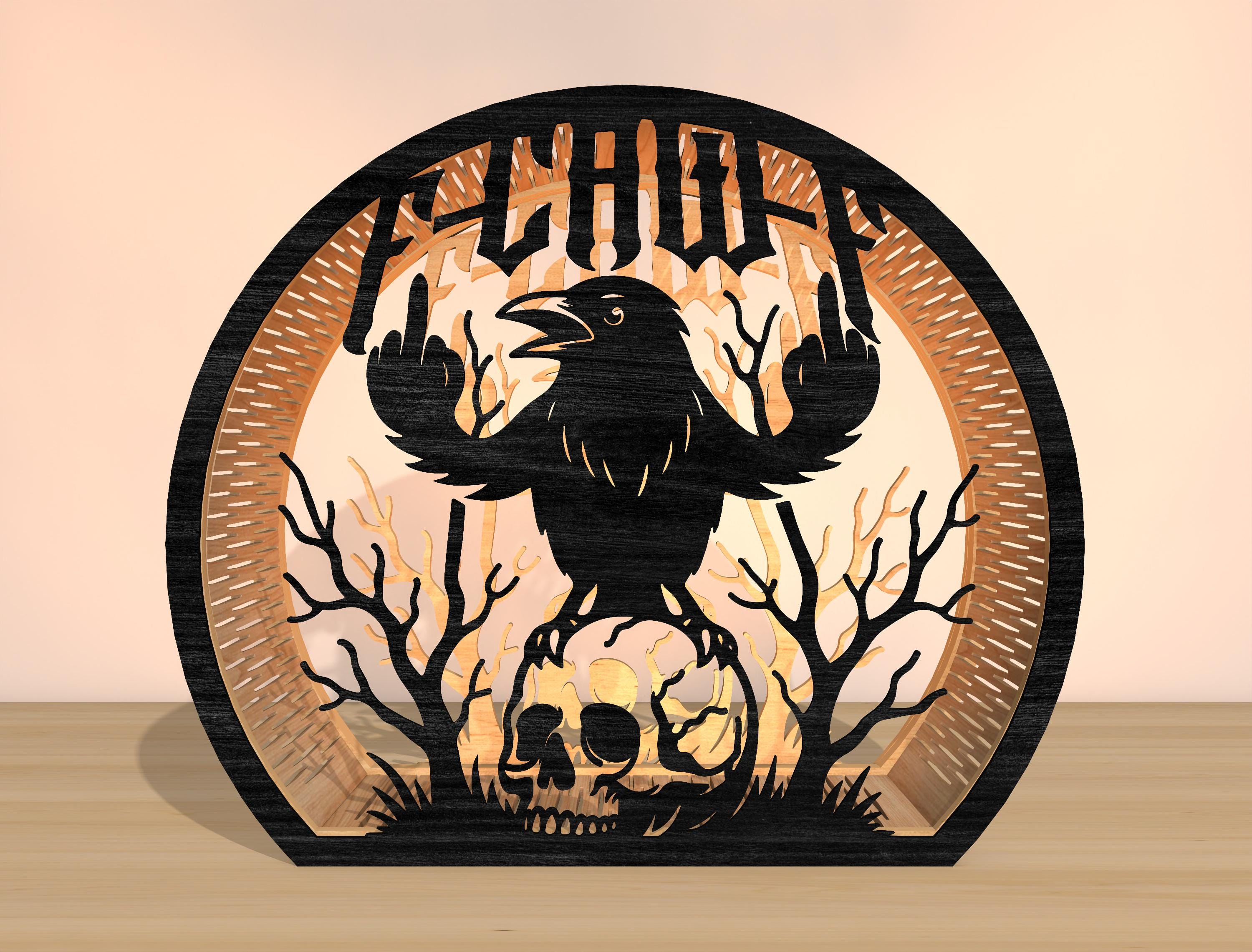 Chicken & Crow Layered SVG: Farm Animal 3D Wood Sign (digital File) - Etsy