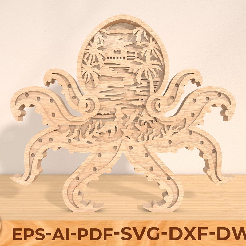 Octopus Layered Laser - Etsy