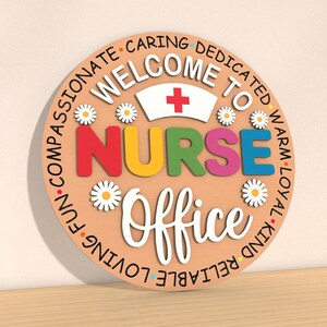 Door Sign for Nurse, School Nurse Unique Gift, School Nurse Door Hanger ...