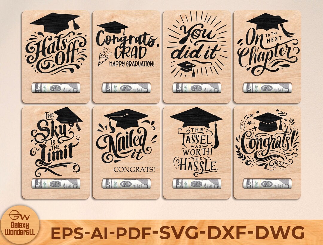 Bundle Graduation Congratulations Money Holder Gift, Senior 2025 Money ...