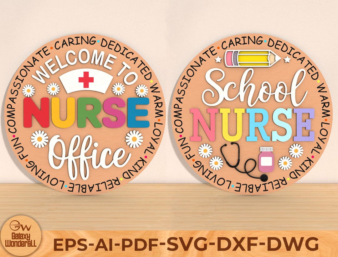 Door Sign for Nurse, School Nurse Unique Gift, School Nurse Door Hanger ...