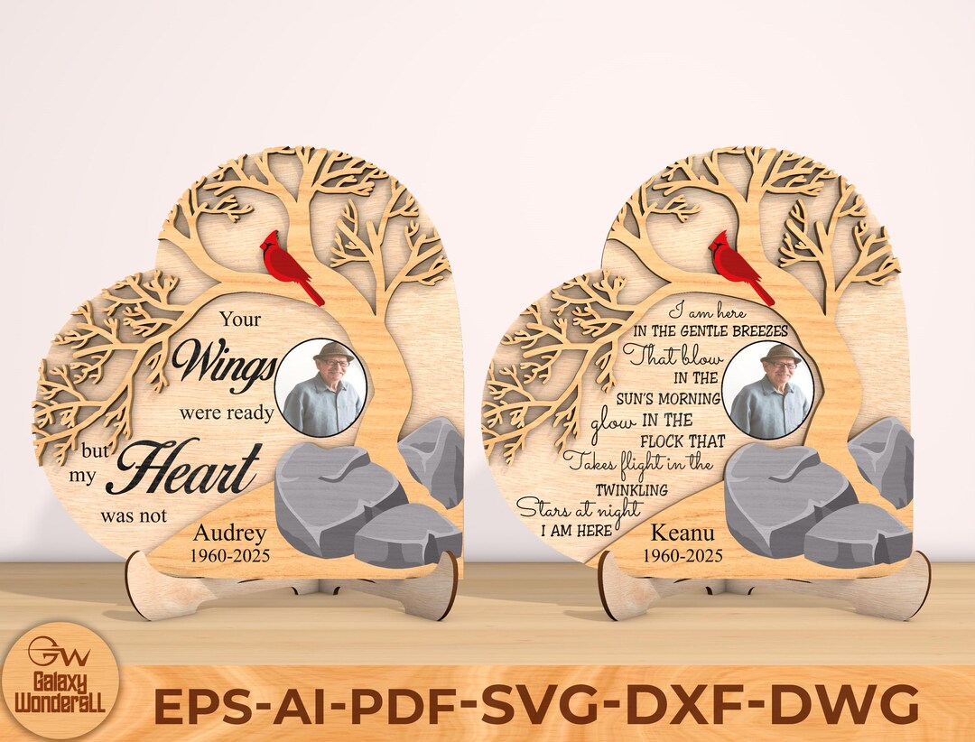 Personalized Memorial Photo Frames Bundle, Memorial Quotes and Sayings ...