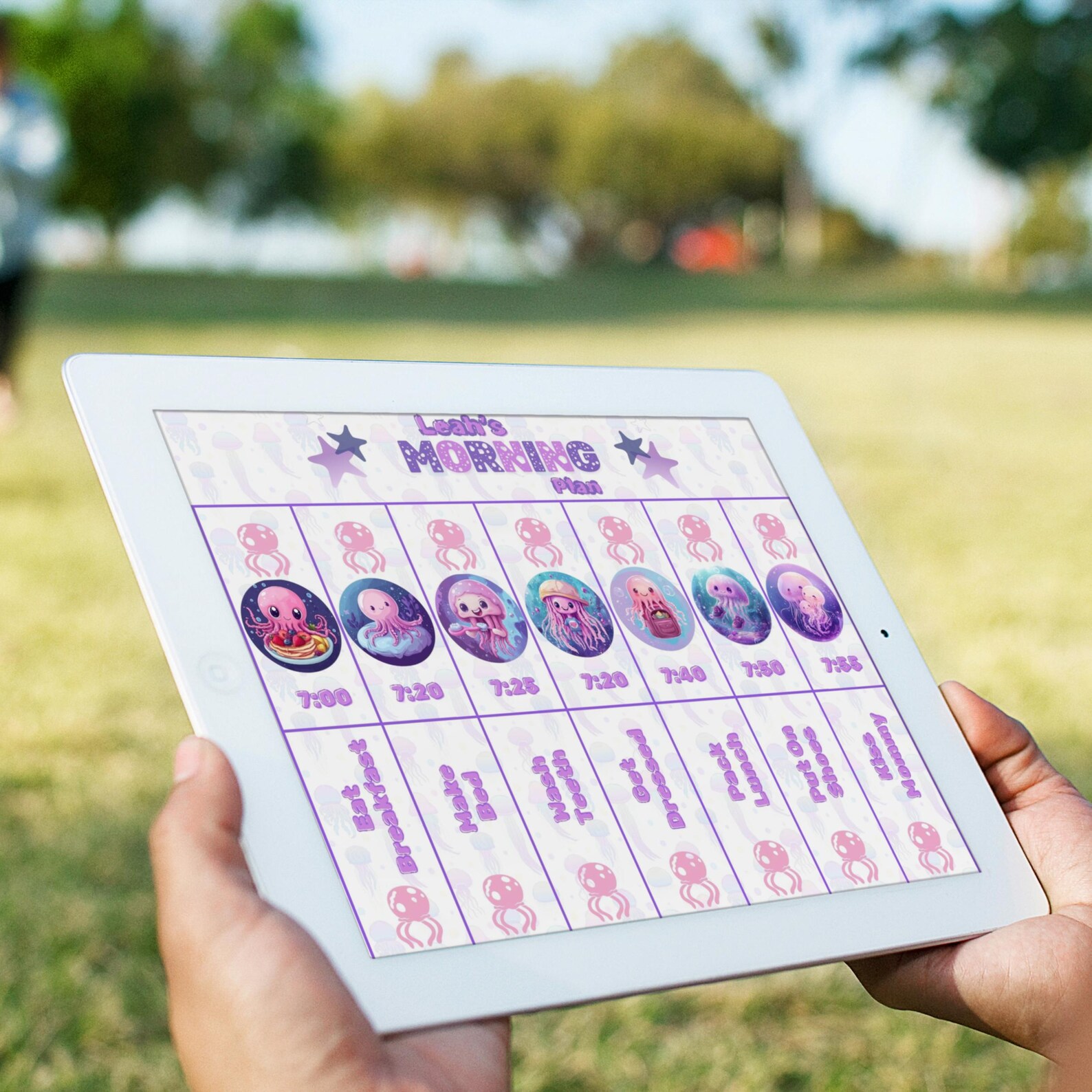 Octopus Morning & Evening Routine Flip Chart - Kids Editable Printable ...