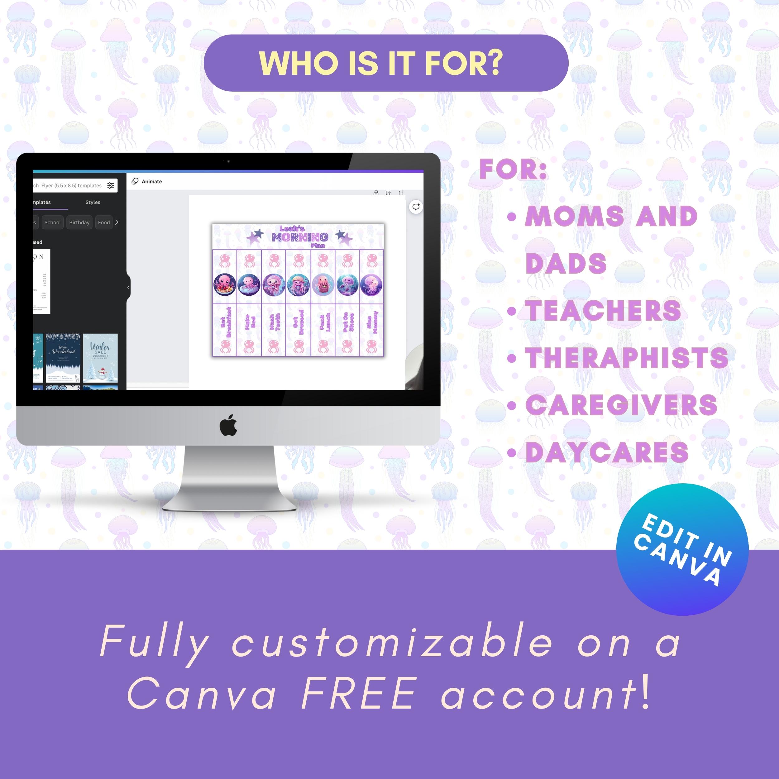 Octopus Morning & Evening Routine Flip Chart - Kids Editable Printable ...