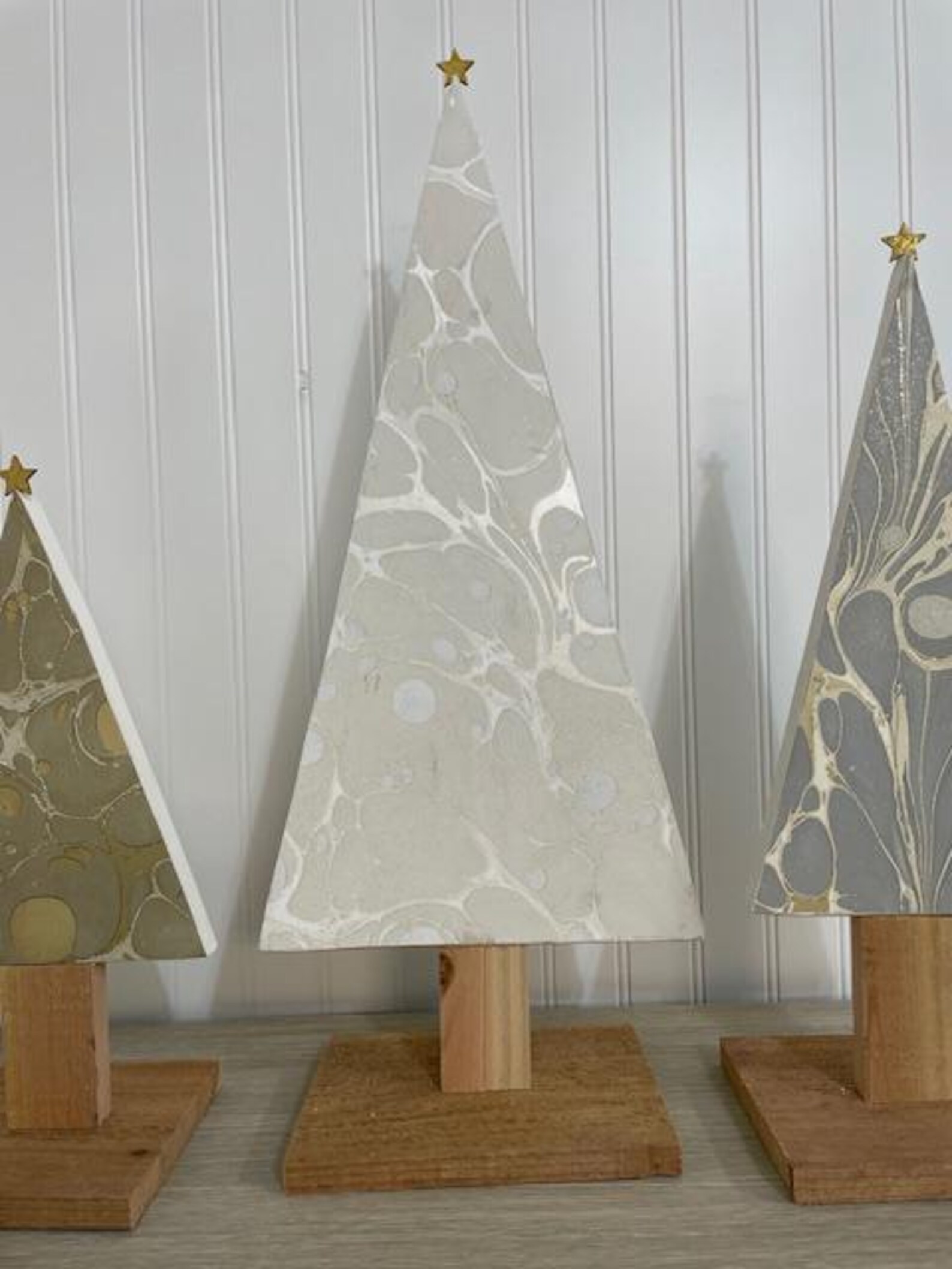Set of 3 Handmade Christmas Trees - Etsy