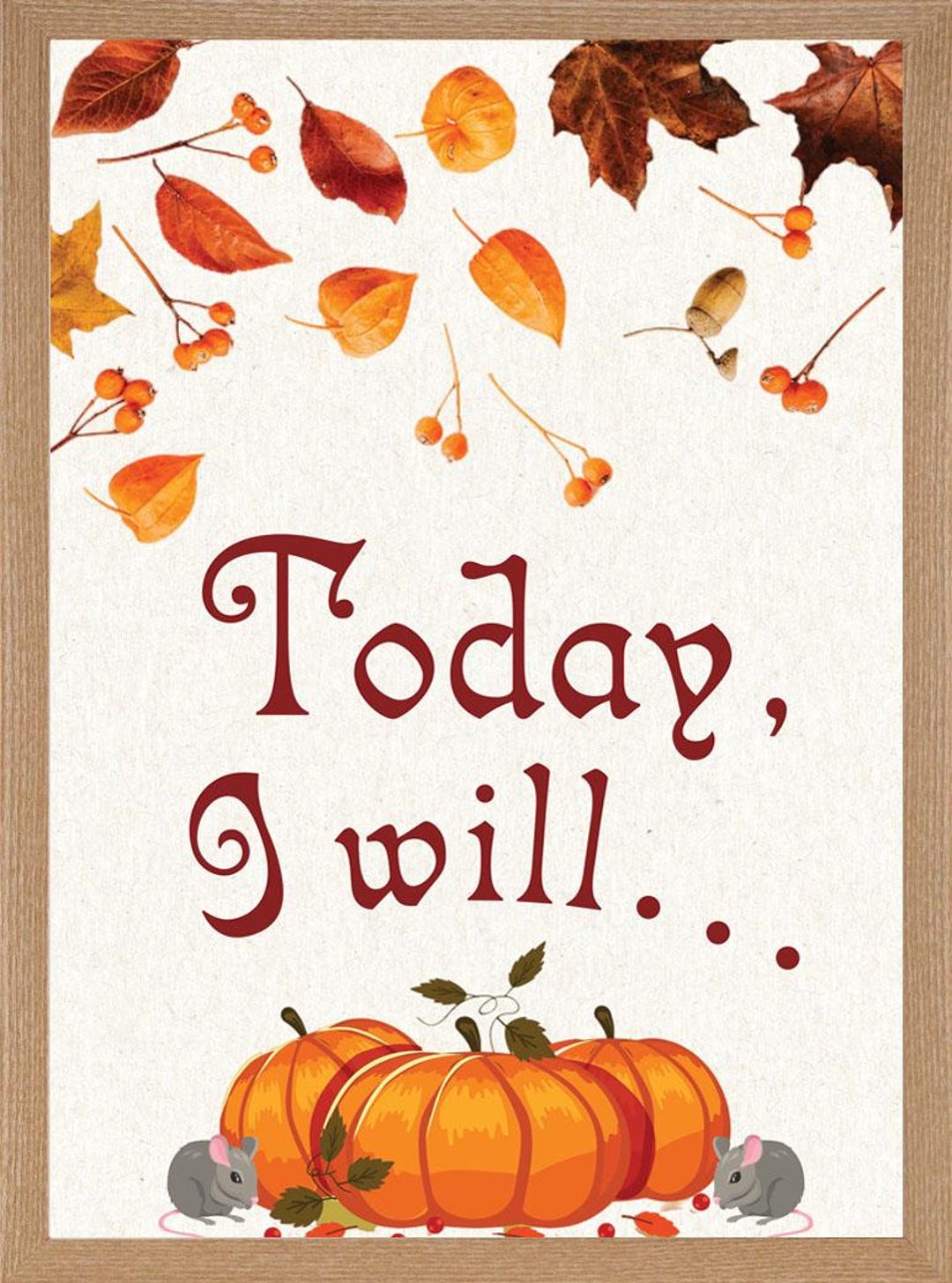 Inspirational Fall Poster, Hi-res, Digital Download - Etsy