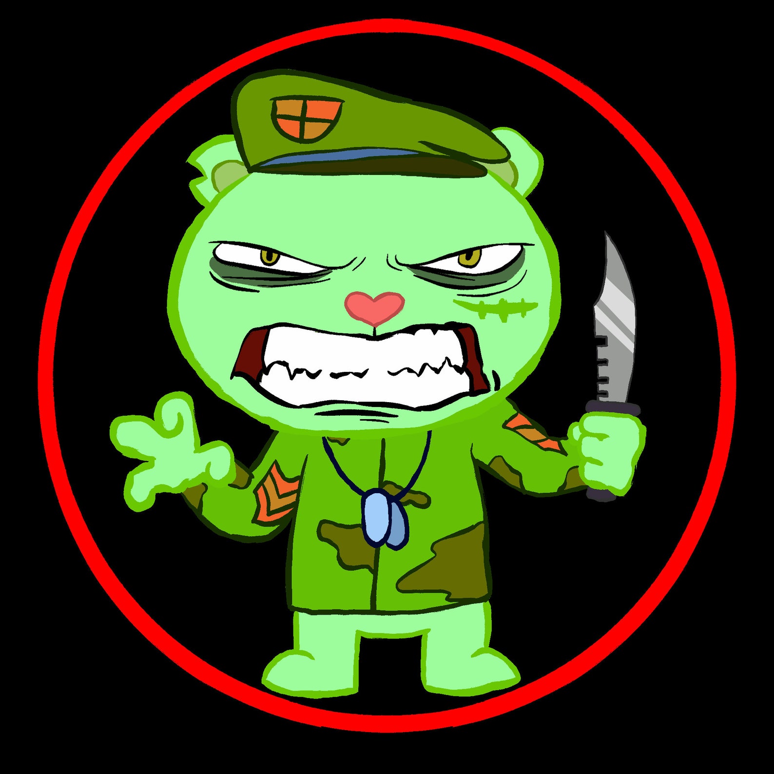 Fliqpy Sticker Happy Tree Friends - Etsy
