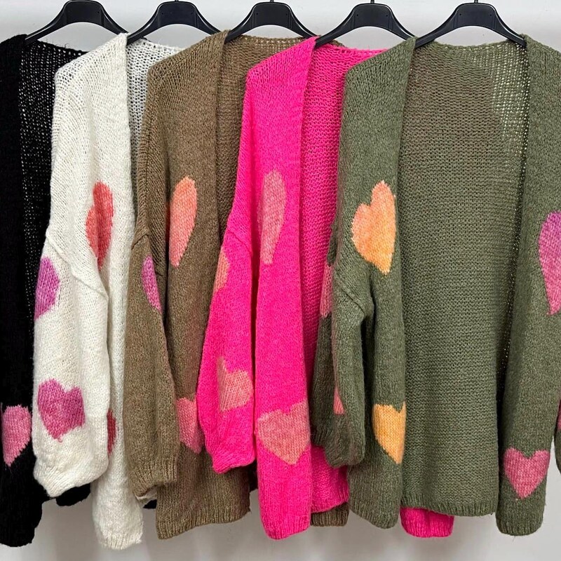 Heart Cardigan - Etsy