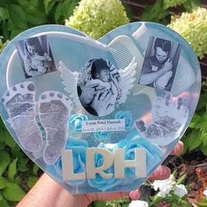 Resin Memorial Keepsake Heart - Etsy