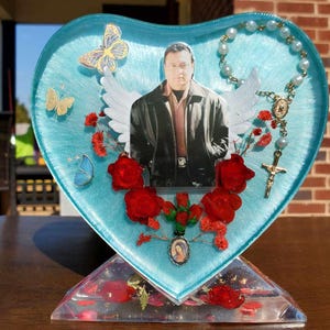 Resin Memorial Heart Keepsake - Etsy