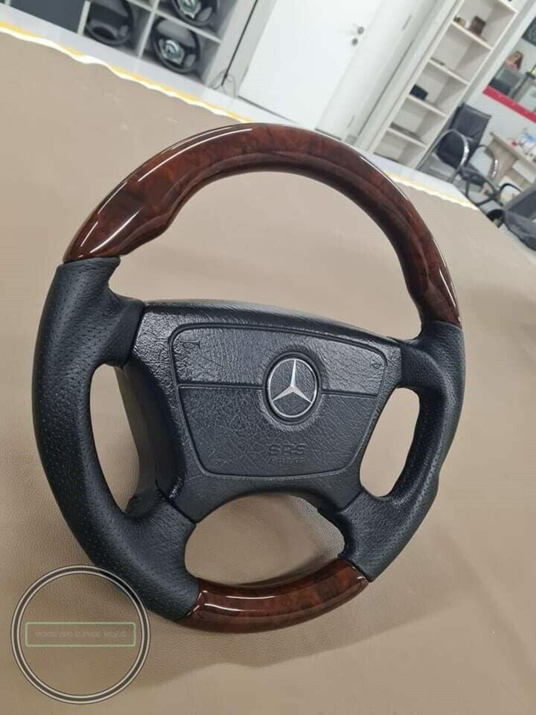 Mercedes Wood Steering Wheel W124 W140 R129 Sl W202 W210 W462 Brabus ...