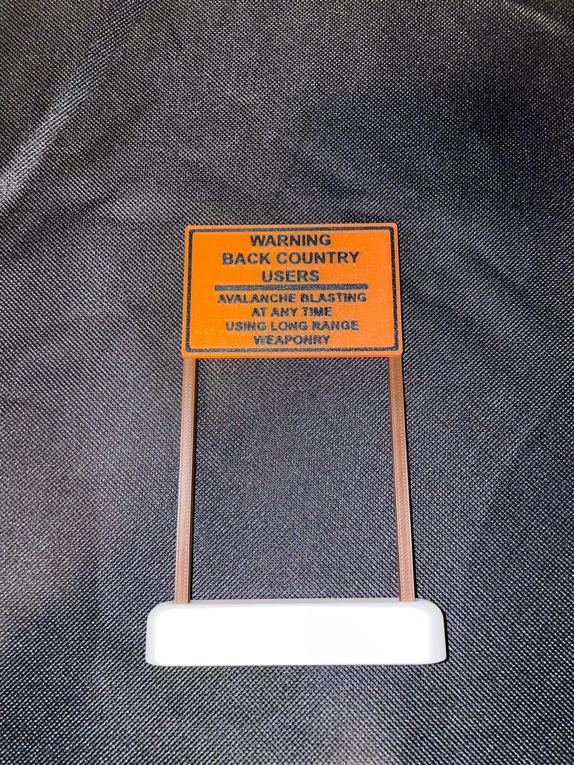 Mini Backcountry Avalanche Warning Sign - Etsy