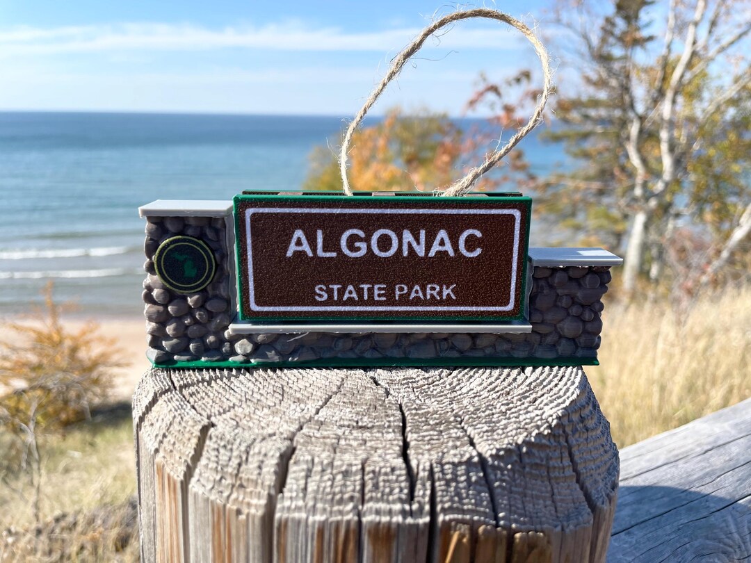 Michigan State Park Sign Ornaments - Etsy