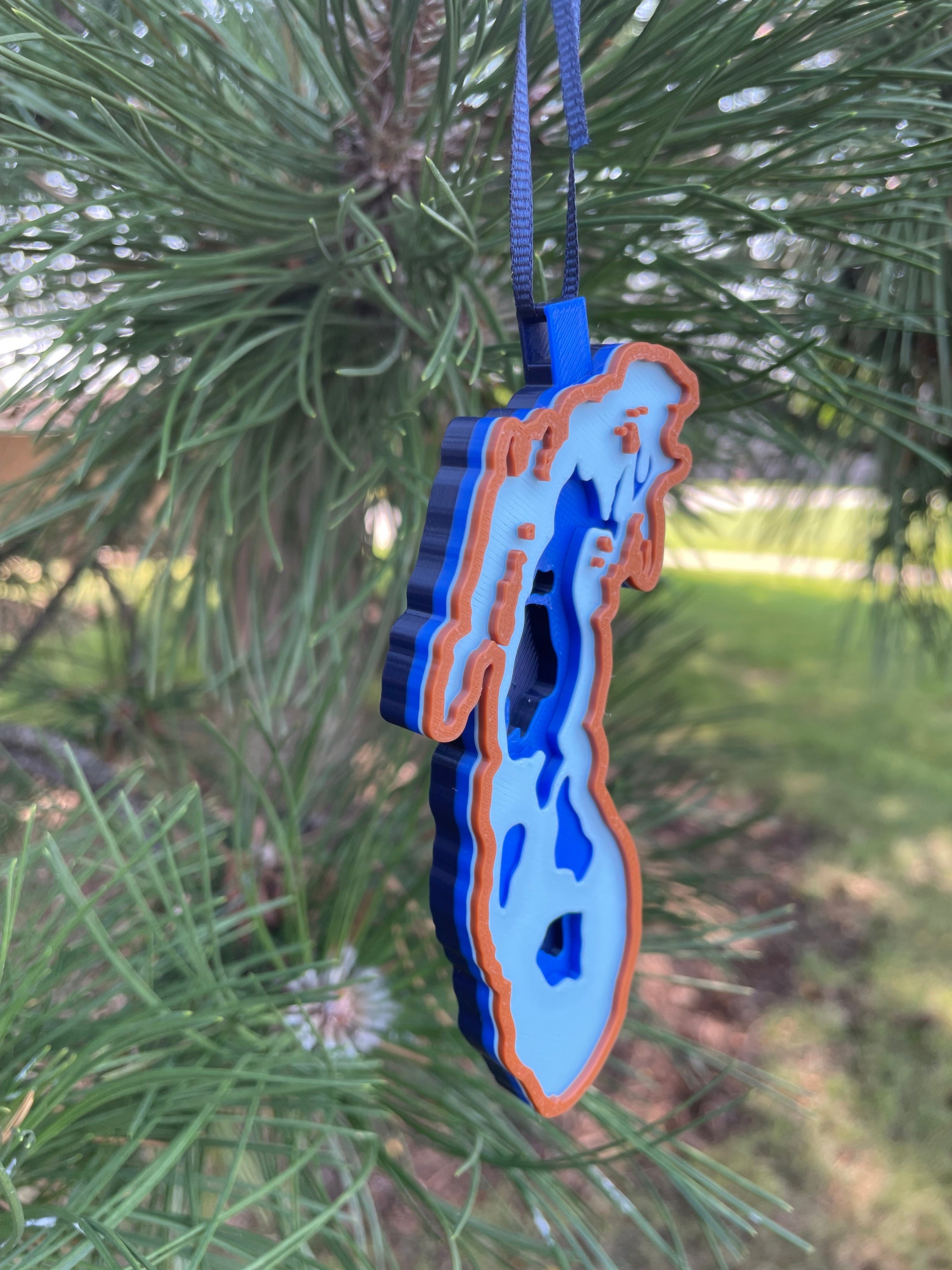 Lake Michigan Depth Map Ornament - Etsy