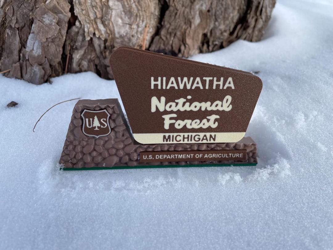 Mini National Forest Signs - Michigan, 3D Printed - Etsy
