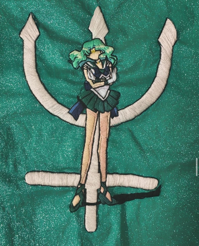 Sailor Moon Hand Embroidered Cloth for Frame - Etsy