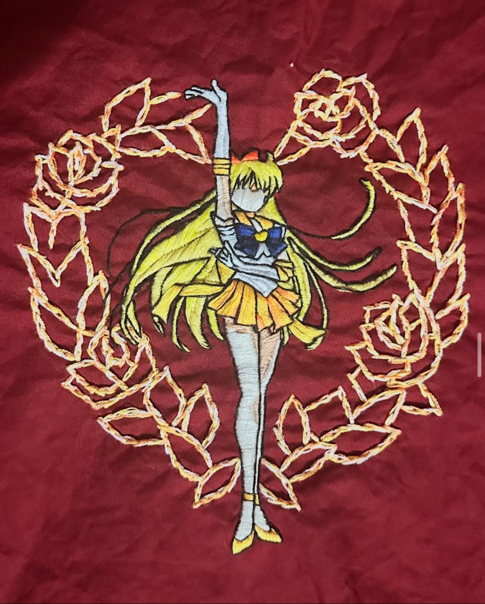 Sailor Moon Hand Embroidered Cloth for Frame - Etsy