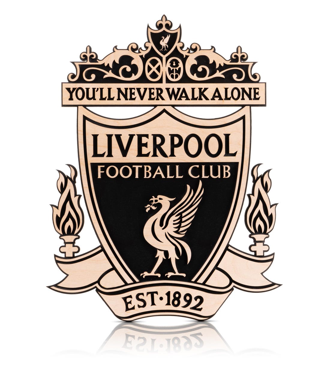 Wooden 3D Club Logo Liverpool FC - Etsy UK