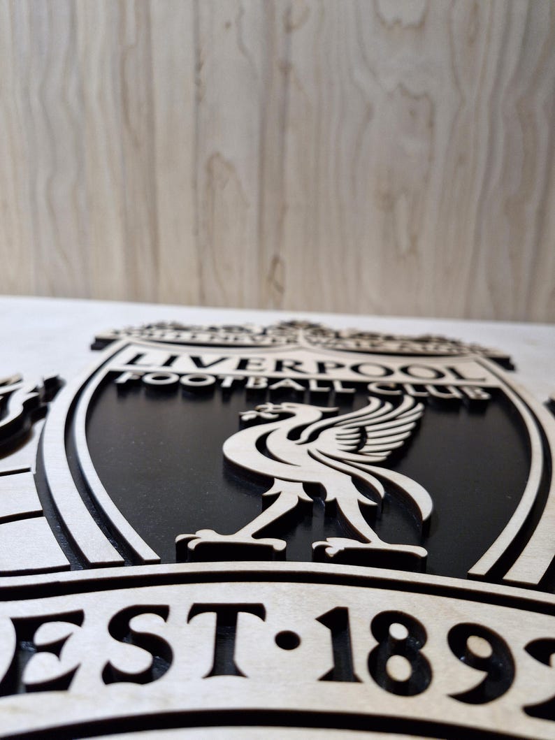 Wooden 3D Club Logo Liverpool FC - Etsy UK
