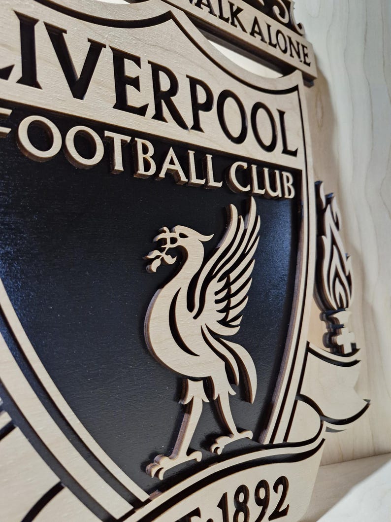 Wooden 3D Club Logo Liverpool FC - Etsy UK