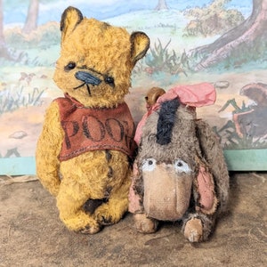 PATTERN ONLY - Vintage Style 4" Classic Pooh Bear Teddy Winnie Bear ...