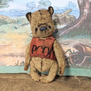 PATTERN ONLY - Vintage Style 4" Classic Pooh Bear Teddy Winnie Bear ...