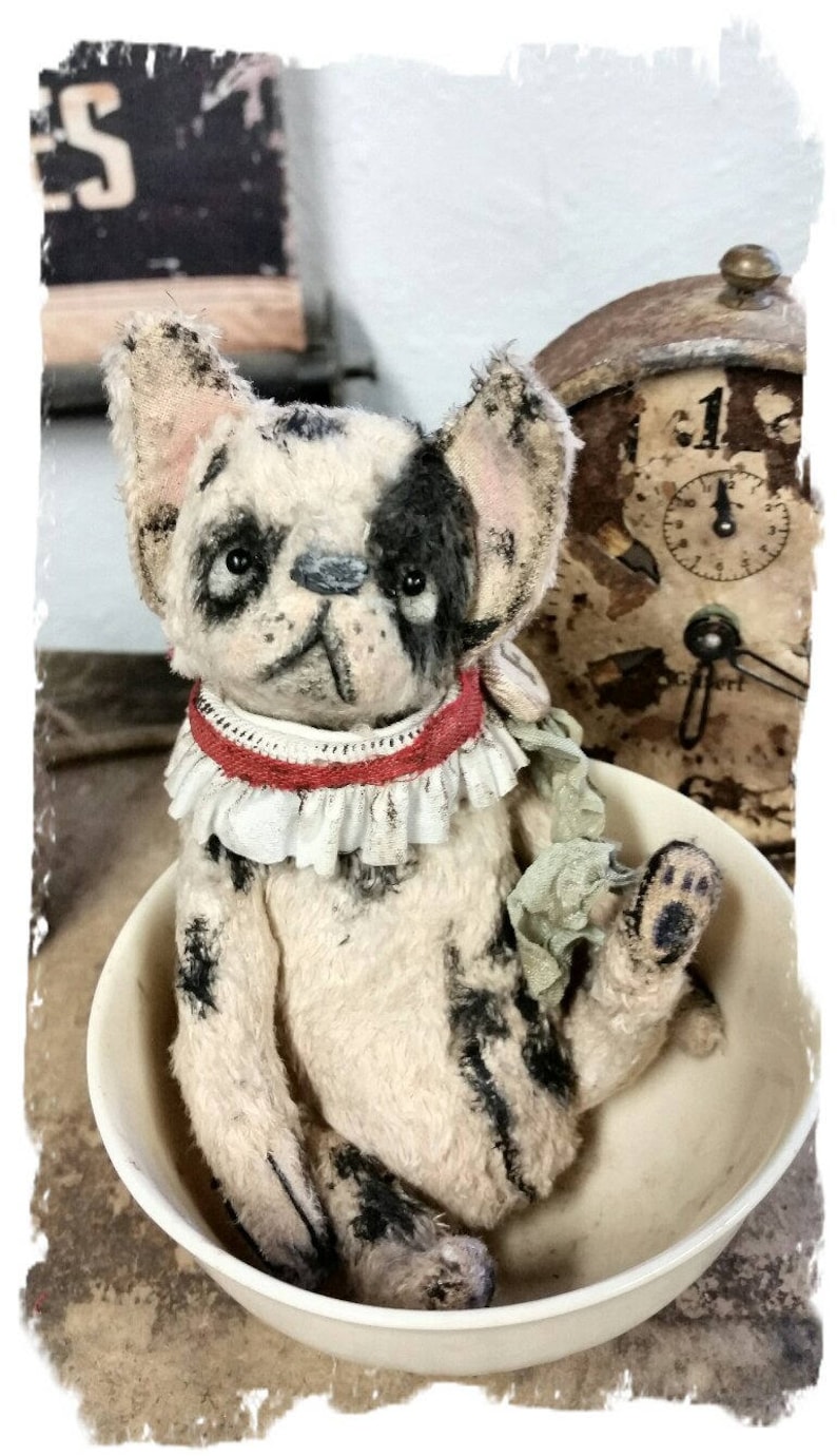 PATTERN ONLY - Vintage Style Mohair French Bulldog Dog Sewing Pattern ...