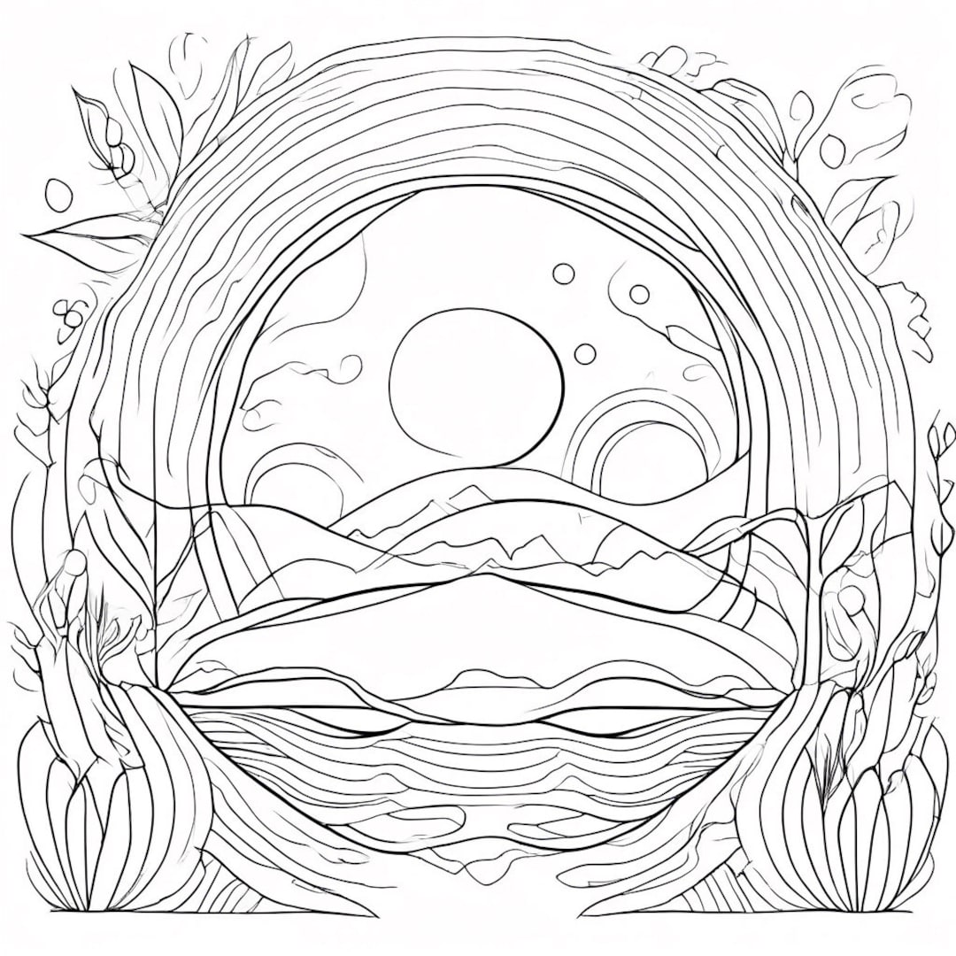 Tranquil Mindfulness Coloring Pages Relax and Unwind With Calming ...