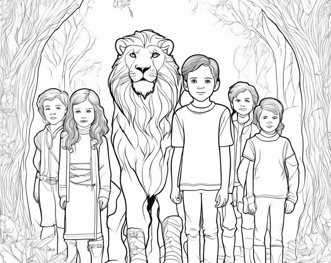 Narnia-inspired Coloring Pages: Magical Designs From the Chronicles of ...