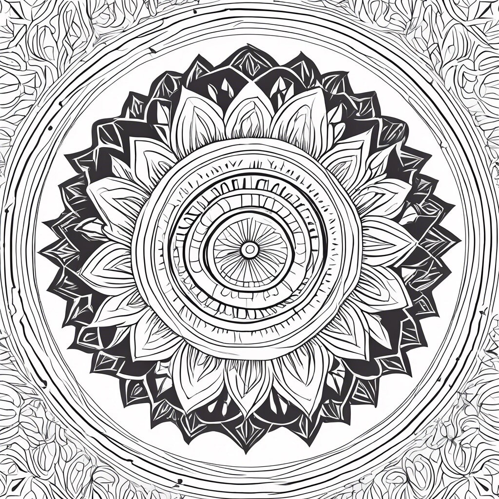 Mandala Coloring Pages Bundle Mindful Art Therapy Pack - Etsy