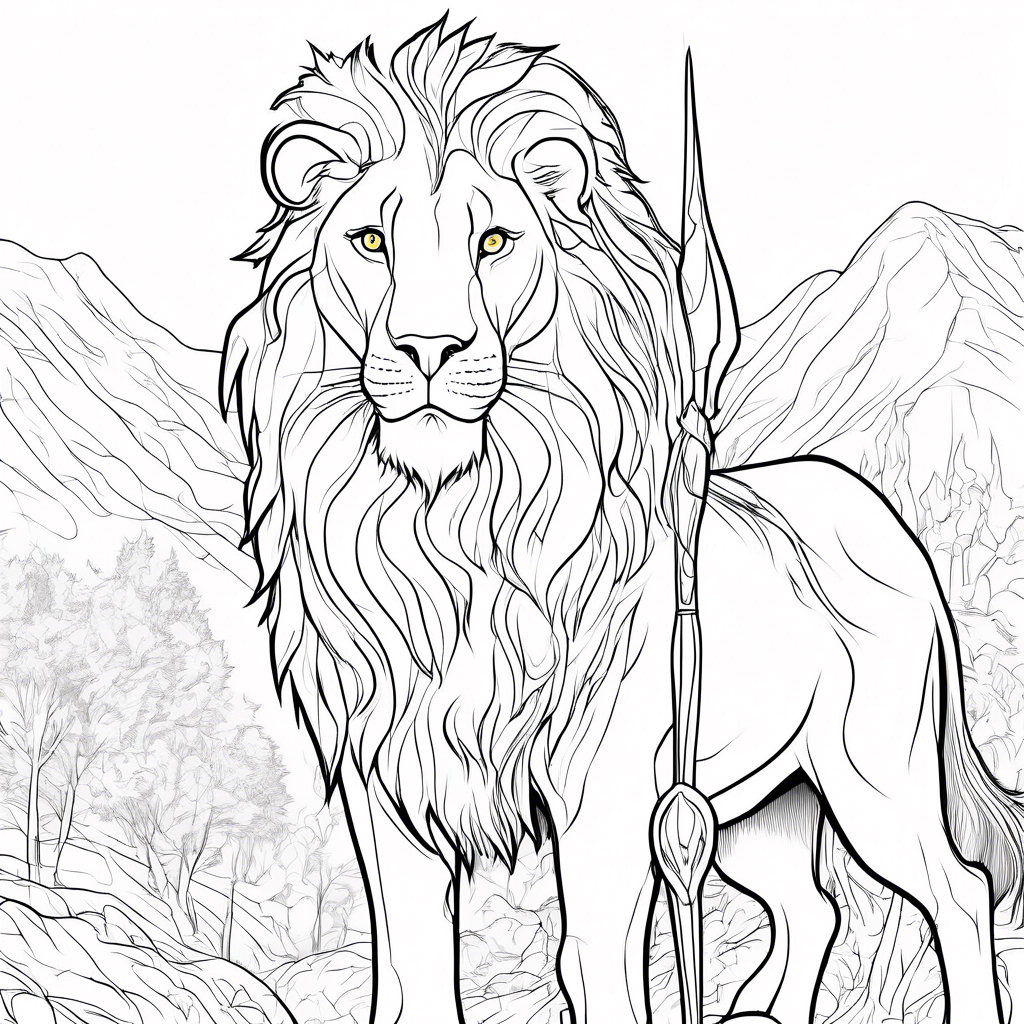 Enchanted Chronicles of Narnia Coloring Pages AI Generated Fan Art - Etsy