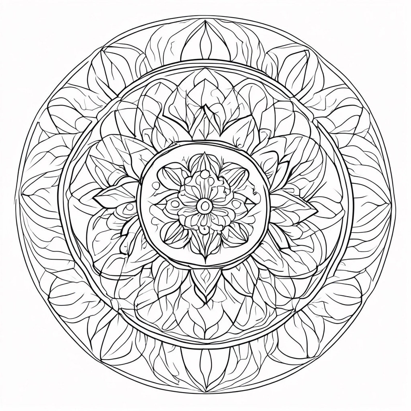Mandala Coloring Pages Bundle Mindful Art Therapy Pack - Etsy