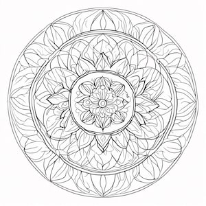 Mandala Coloring Pages Bundle Mindful Art Therapy Pack - Etsy