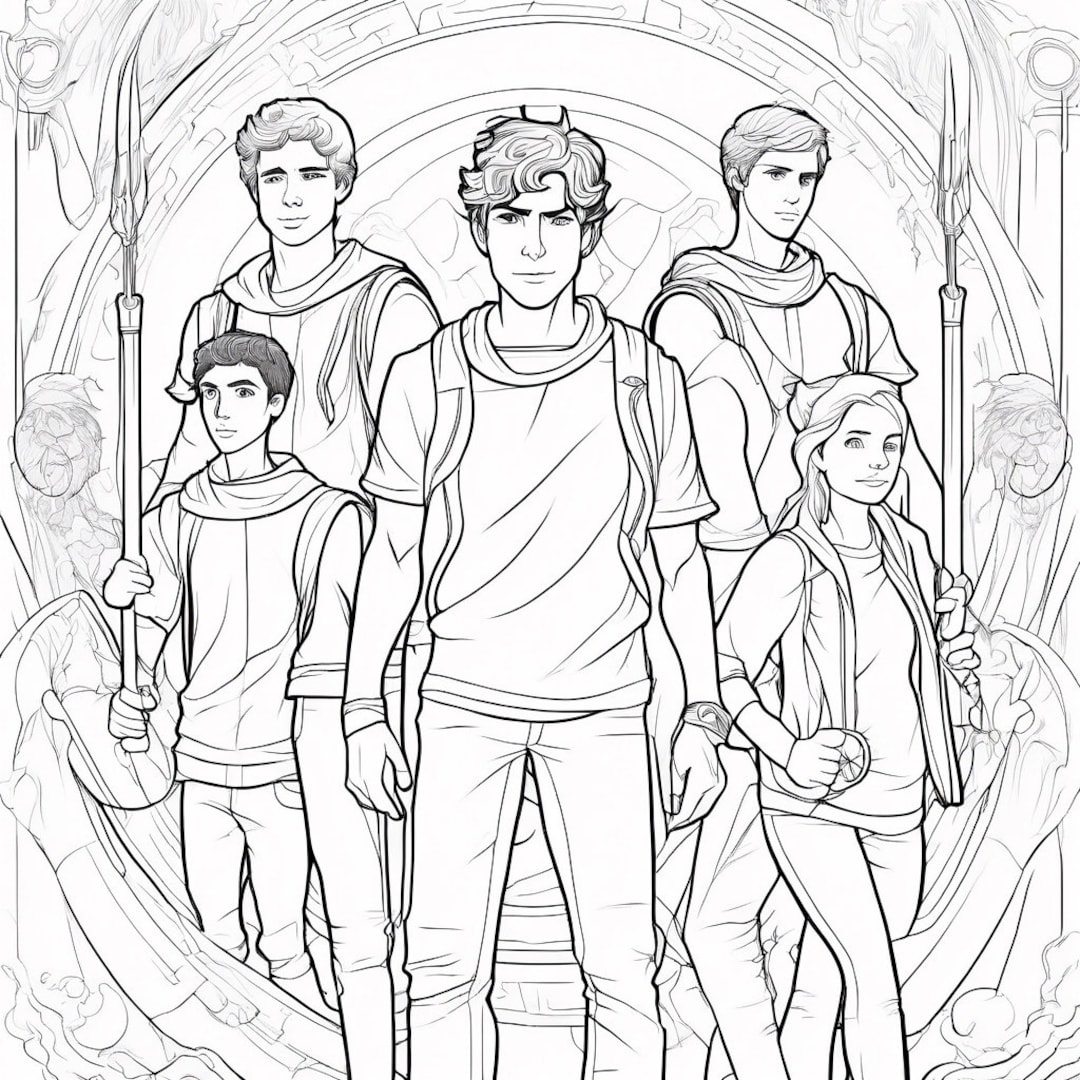 Percy Jackson and the Olympians: the Last Olympian Coloring Page - Etsy