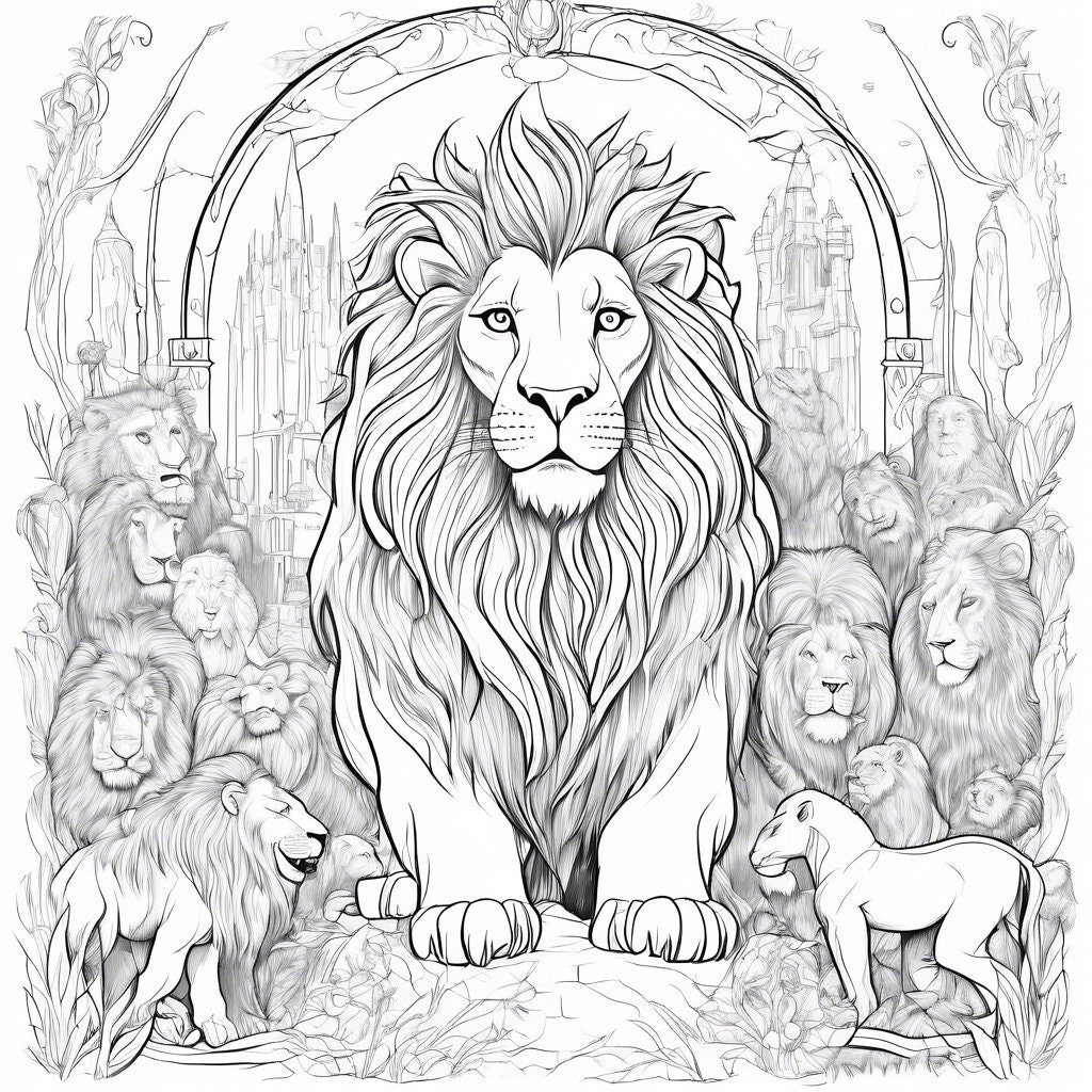 Enchanted Chronicles of Narnia Coloring Pages AI Generated Fan Art - Etsy