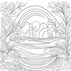 Tranquil Mindfulness Coloring Pages Relax and Unwind With Calming ...