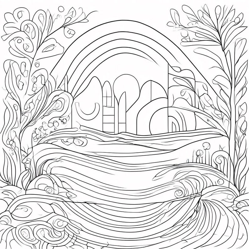 Tranquil Mindfulness Coloring Pages Relax and Unwind With Calming ...