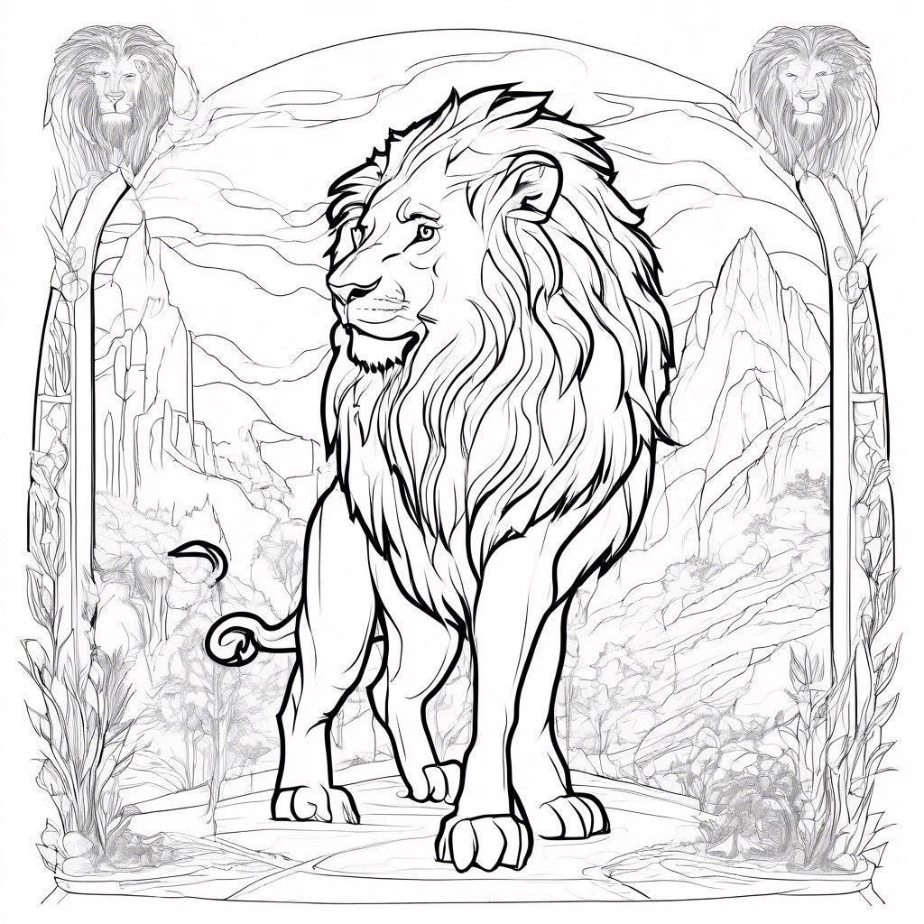 Enchanted Chronicles of Narnia Coloring Pages AI Generated Fan Art - Etsy