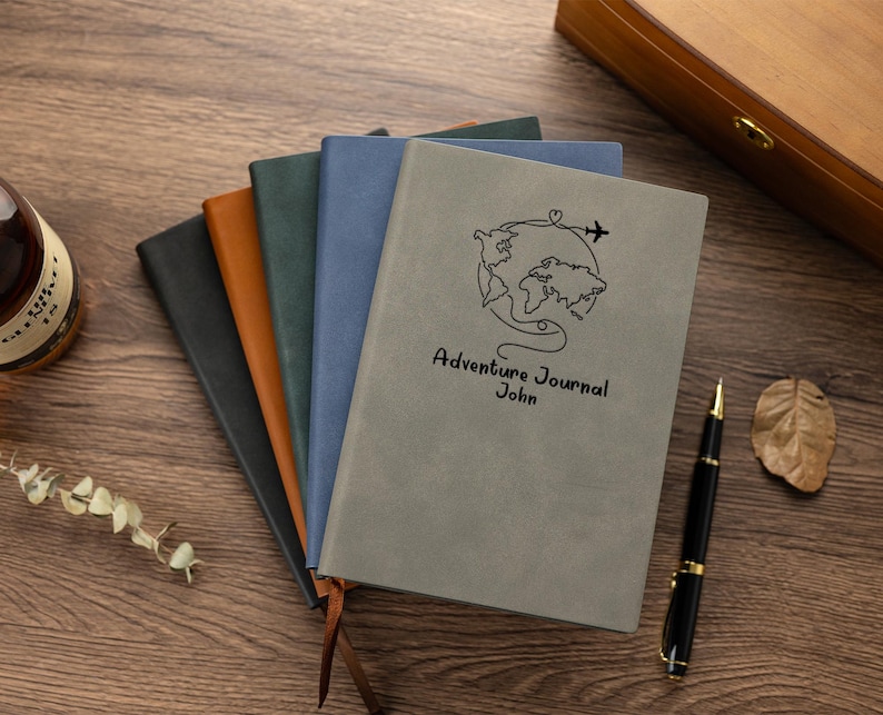 Personalized Travel Journal, Laser Engraved Adventure Notebook With ...