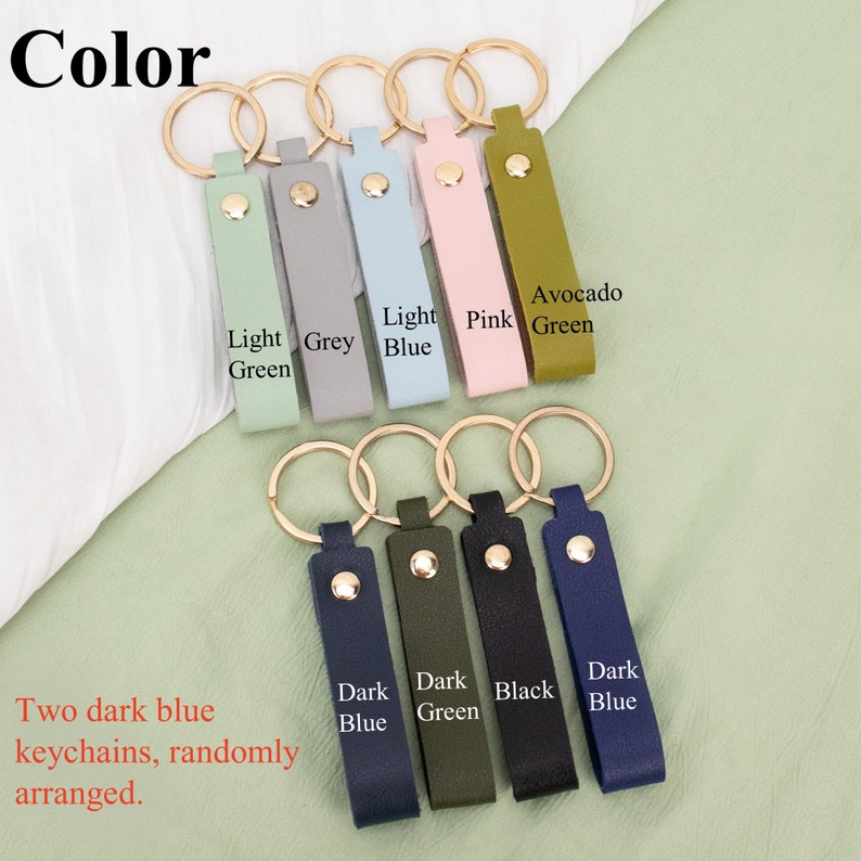 Personalized Birth Flower Leather Keychain,custom Name Leather Keyring ...