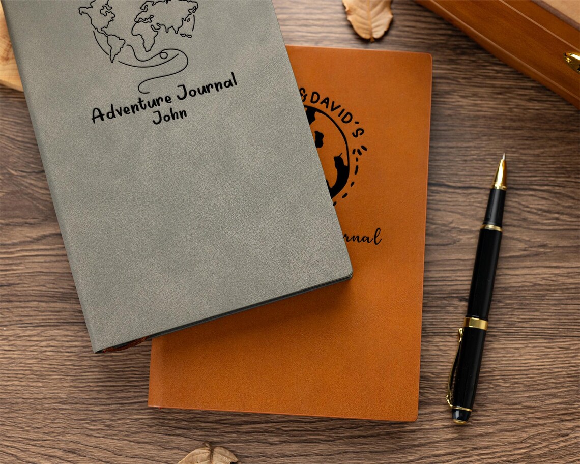 Personalized Travel Journal, Laser Engraved Adventure Notebook With ...