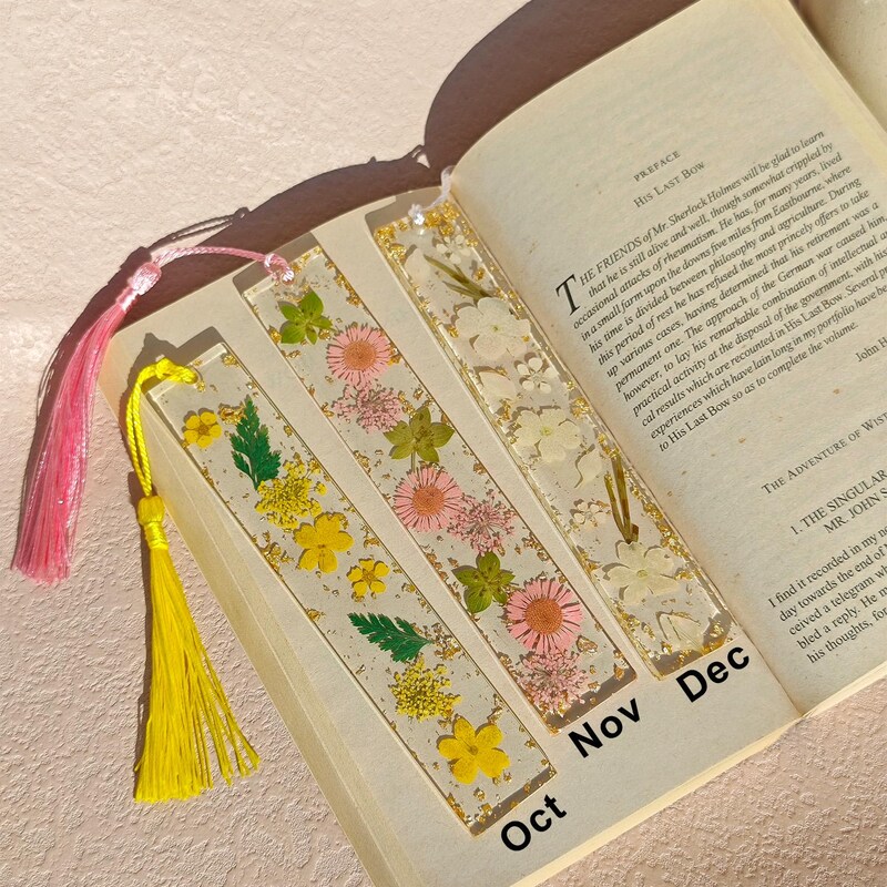 Flower Bookmark - Etsy