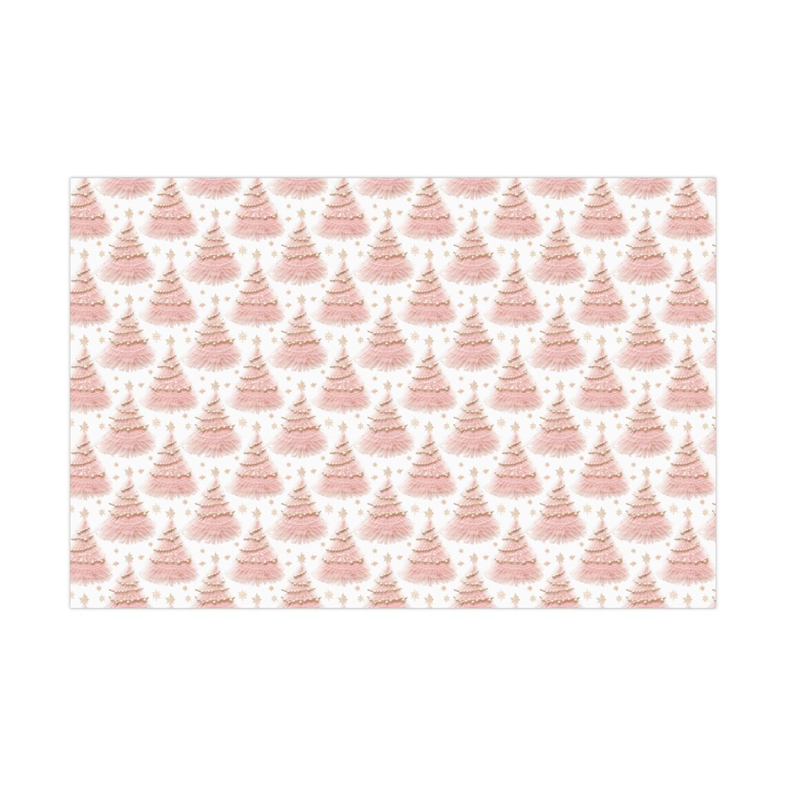 Ballerina Tulle Christmas Tree Wrapping Paper Roll, Balletcore Elegance ...